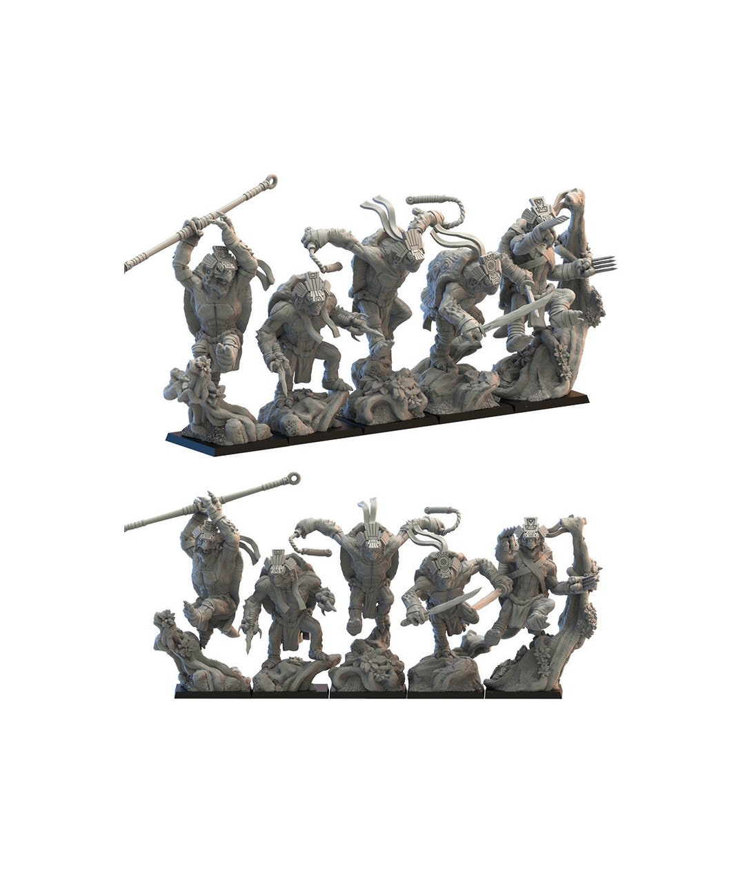 Cowabunga Ayotl Squad Saurian Ancients Lost Kingdom Miniatures Table ...