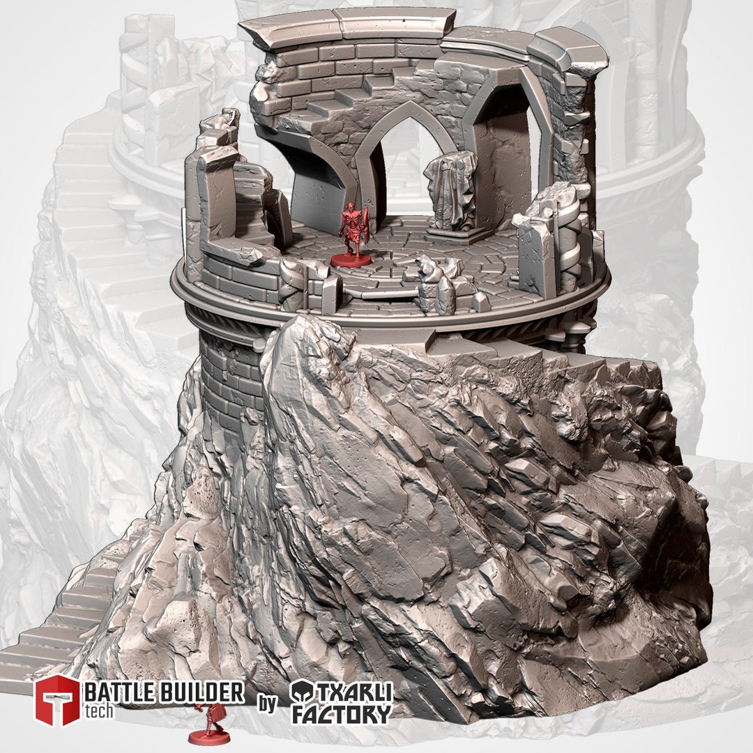 Ruins on the Mountain | Txarli Factory - Etsy