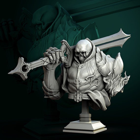 Vold the Dead Lord Bust Resin 3D Printed Miniature White - Etsy