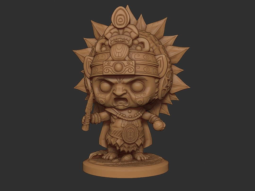 Chibi Itzamna | Mayan Gods | Multiple Scales | Resin 3D Printed ...