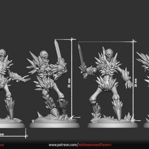 Ice Skeletons | Resin 3D Printed Miniature | White Werewolf Tavern ...