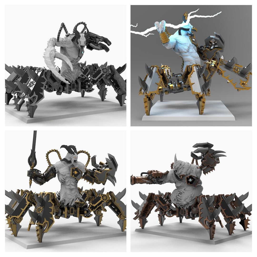 Medieval Cyberdemon Five Variants Legions of Rage, Excess, Disease, and ...