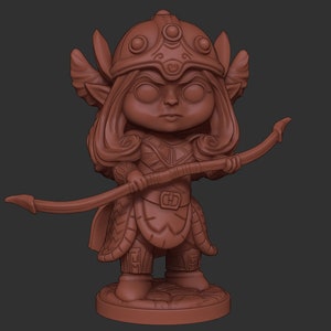 Chibi Freya | Nordic Gods | Multiple Scales | Resin 3D Printed ...
