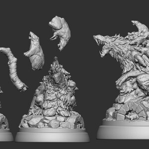 Rat Mother | Guts and Gutters | Resin 3D Printed Miniature | White ...