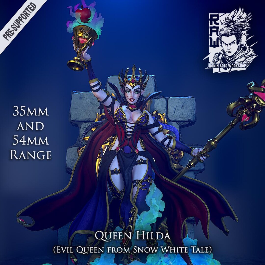 Queen Hilda | the Coven of Royal Grace | 28mm-120mm Scale | Ronin Arts ...