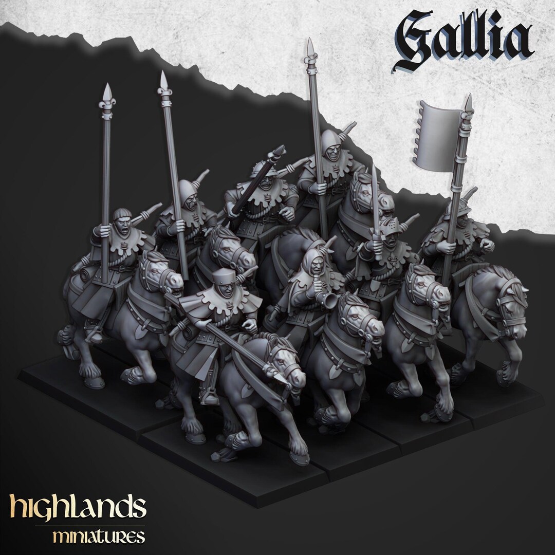 Mounted Men at Arms | Gallia, the Medieval Kingdom | Highlands ...