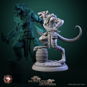 Rogue Rat Set | Guts and Gutters | Resin 3D Printed Miniature | White ...