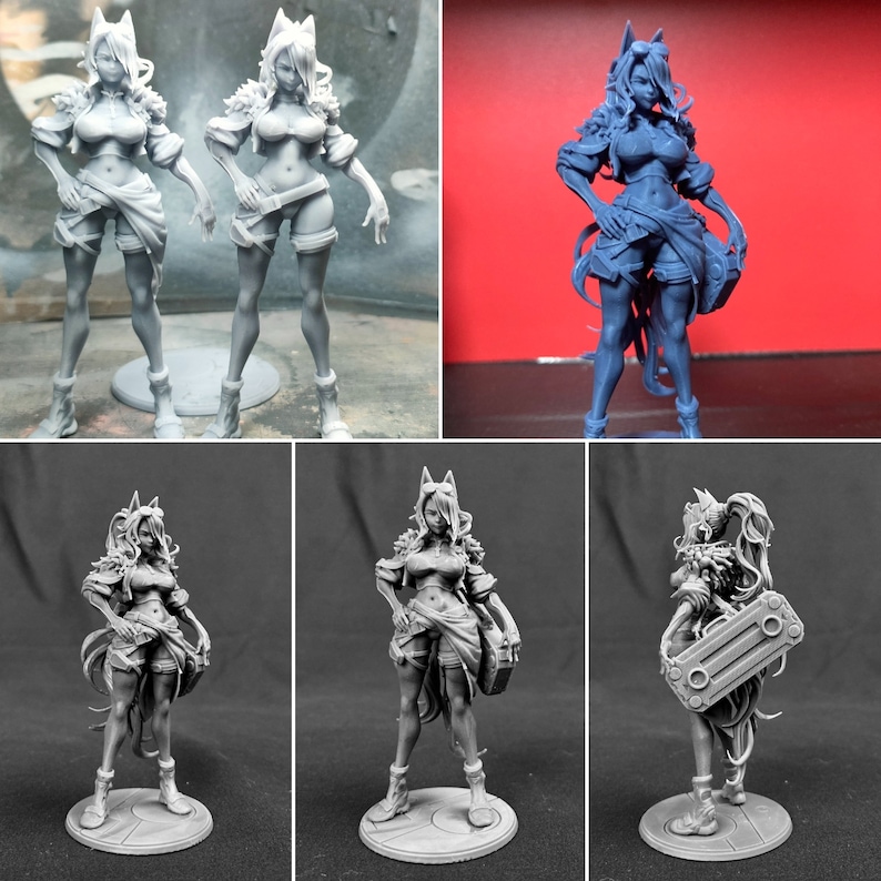 Sci-fi Elf Girl | 54, 75, or 120mm Scale | Resin 3D Printed Miniature ...