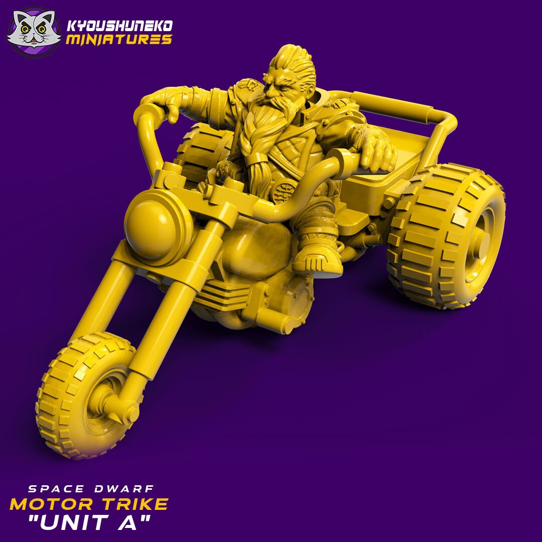 Guild Trike Space Dwarfs / Squats / League of Votann Resin 3D Printed ...