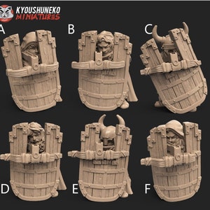 Dwarf Female Rangers With Shields crossbows or Handguns Resin 3D Printed Miniatures Kyoushuneko ...