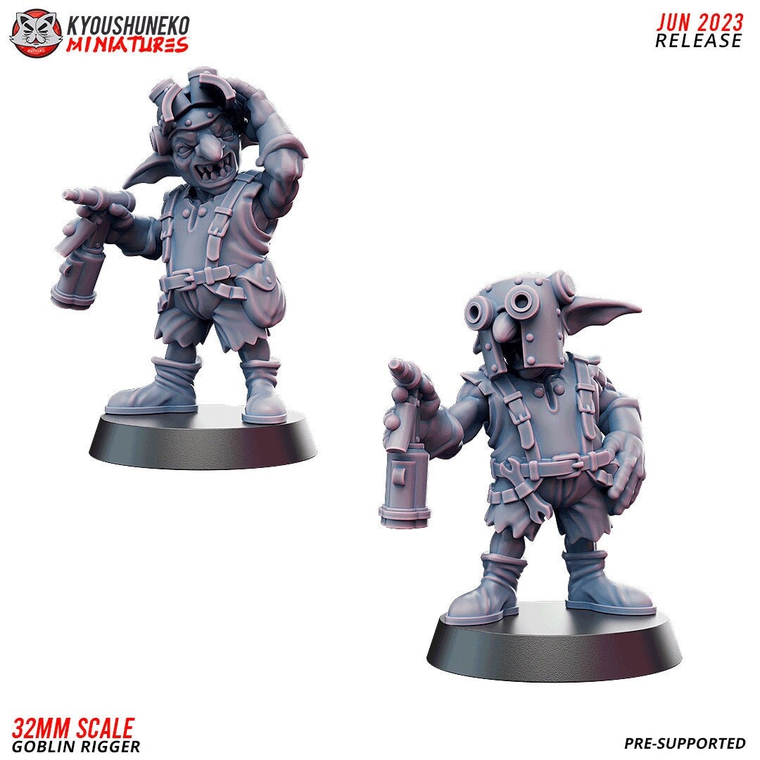 Space Goblins Rigger | Gretchins | Greenskins | Resin 3d Printed ...