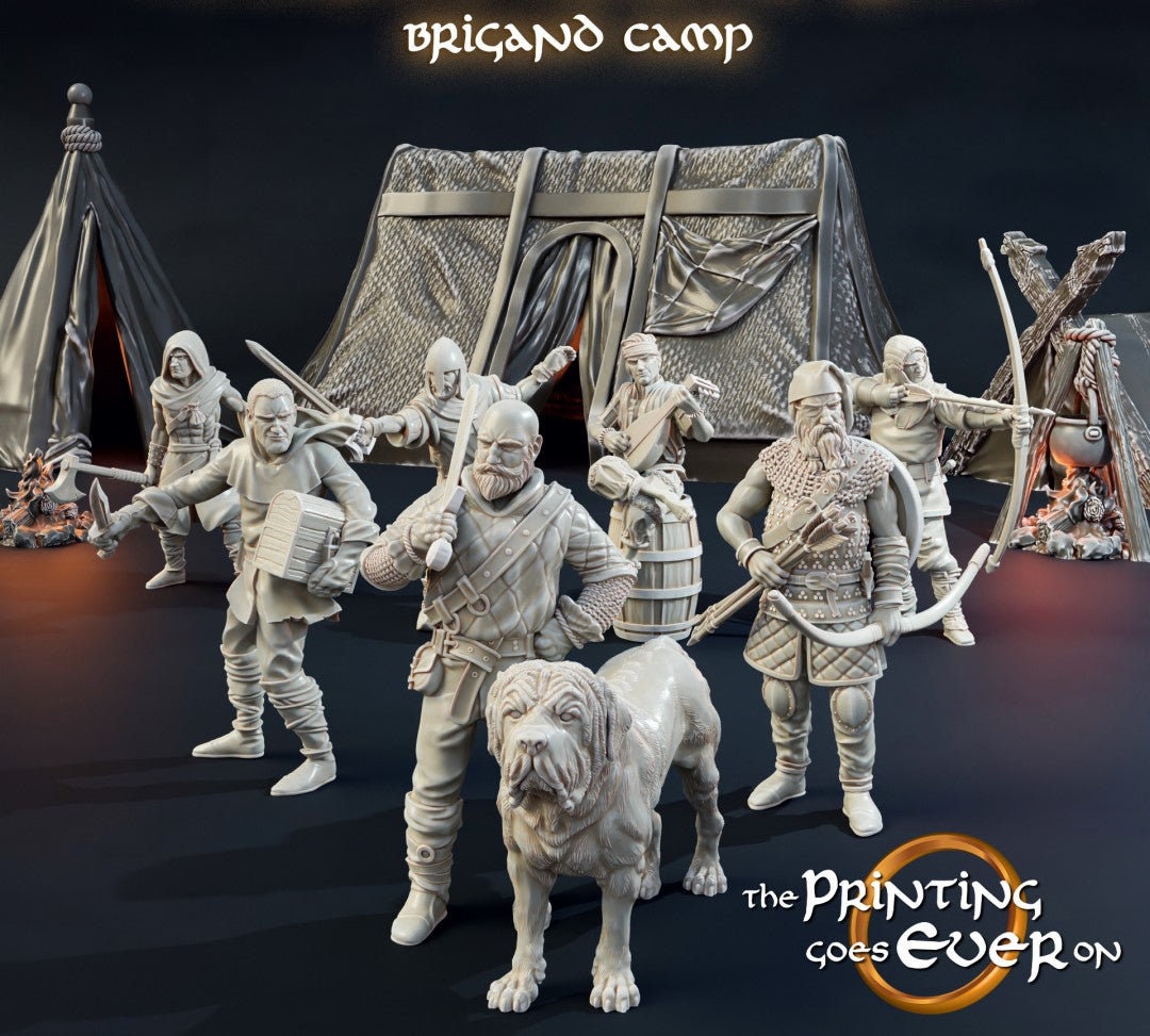 Brigand Camp | Resin 3D Printed Miniatures | Table Top Gaming | Rpg | D ...