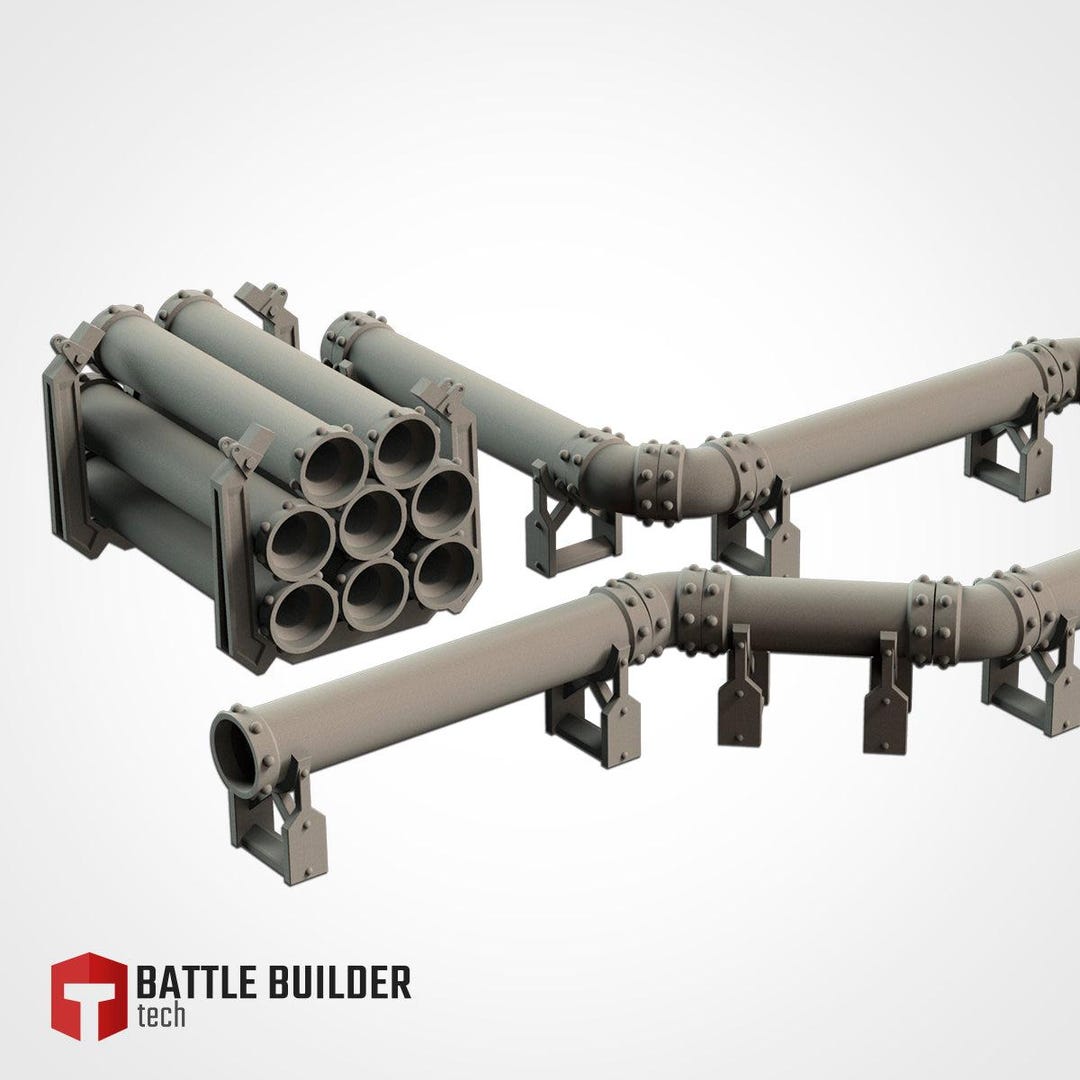 Industrial Pipes Terrain | Txarli Factory - Etsy