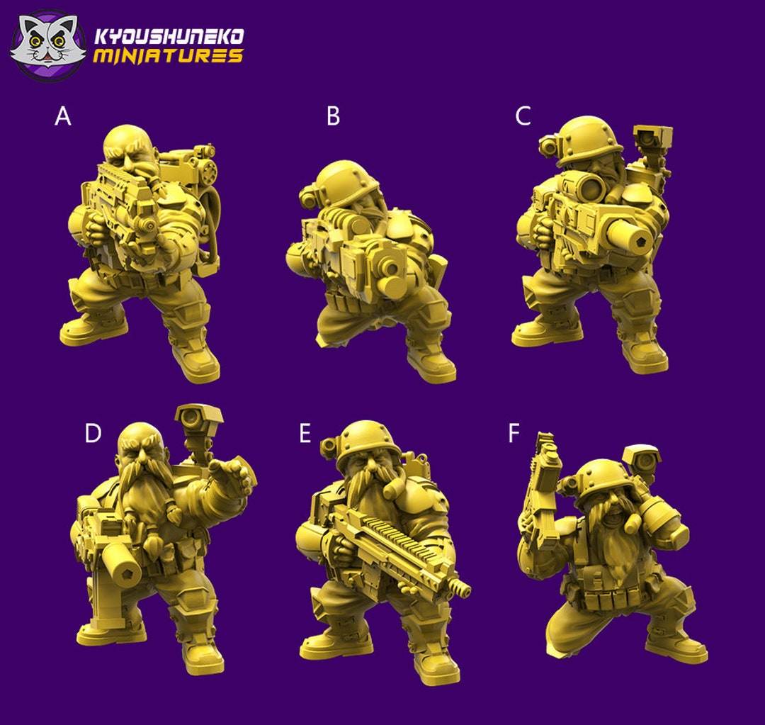 Colonial Space Dwarf Infantry Units | Space Dwarfs / Squats / League of ...