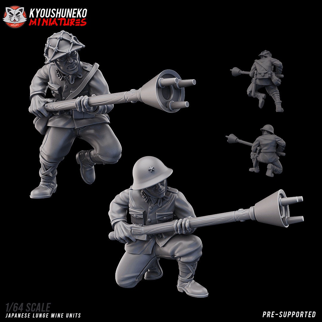 WW2 Japanese Lunge Mine Units | Resin 3D Printed Miniature ...