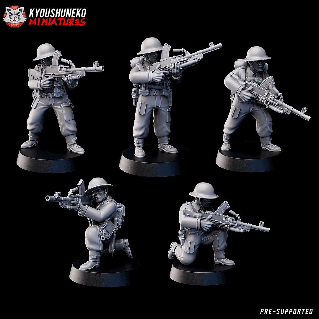WW2 British MMG Unit | Resin 3D Printed Miniature | Kyoushuneko - Etsy