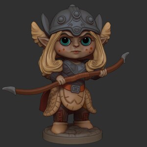Chibi Freya | Nordic Gods | Multiple Scales | Resin 3D Printed ...