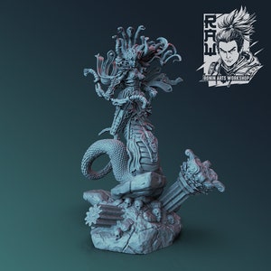 Matriarch Medusa Great Gorgon Resin 3D Print Miniature Dnd Boss ...