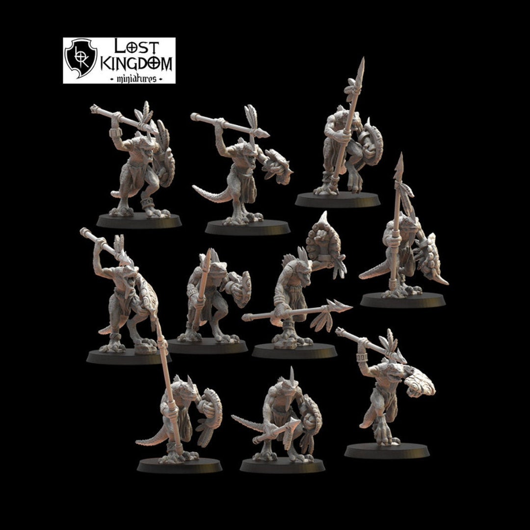Cuetzpalli Regiment With Spears | Saurian Ancients | Lost Kingdom ...