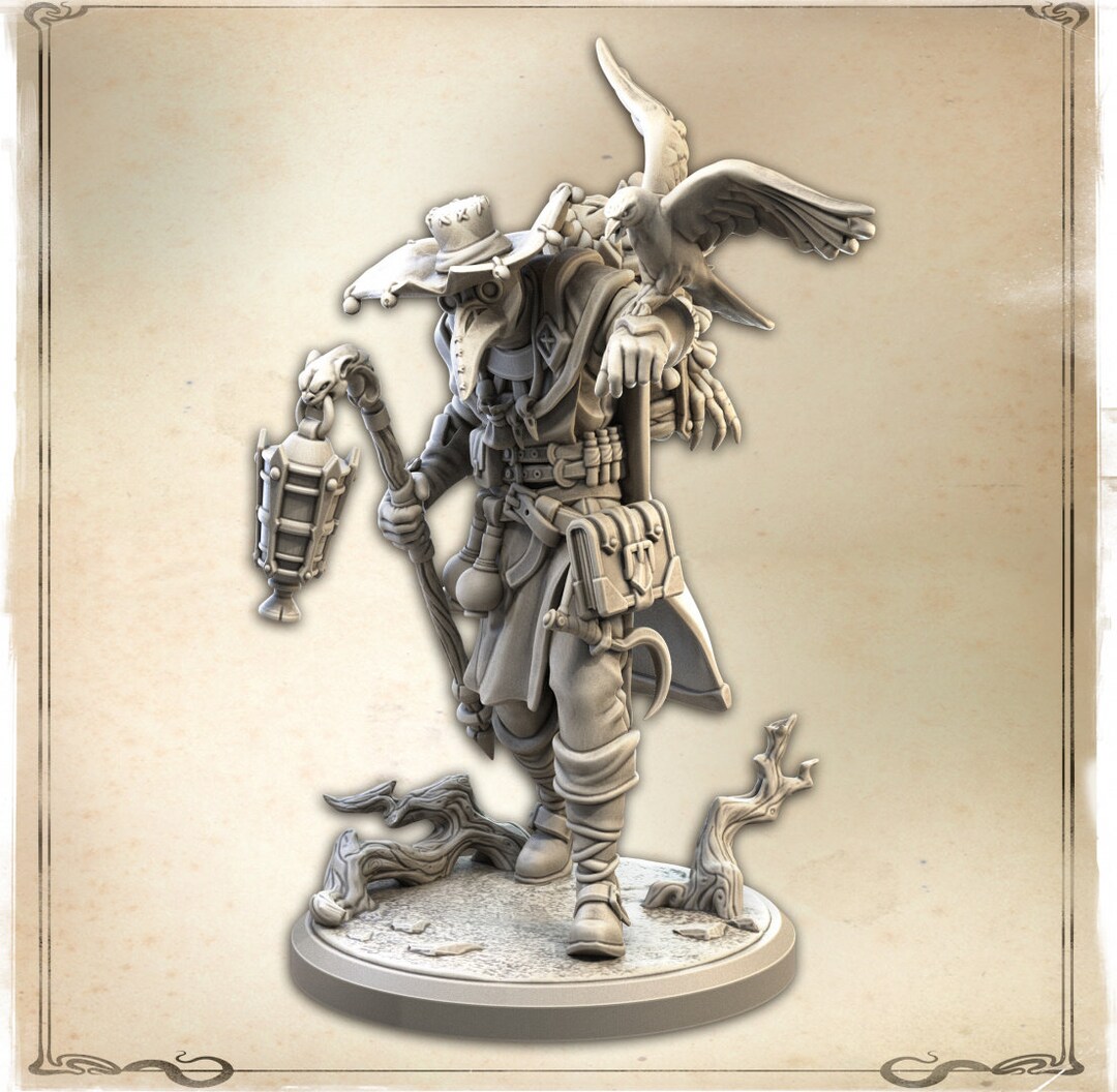 Plague Doctor | Malakai Del-raven | Wicked Hills | Resin 3D Printed ...