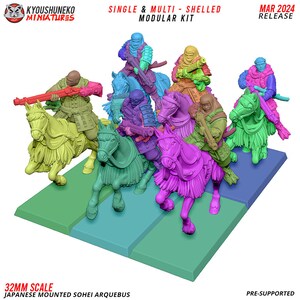 Japanese Mounted Sohei Monk Arquebus | Resin 3D Printed Miniatures ...