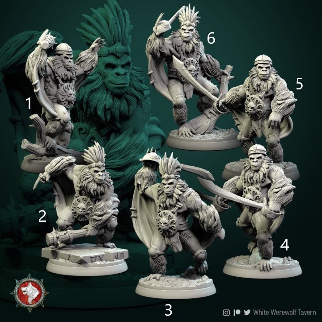 Flying Monkeys | Resin 3D Printed Miniature | White Werewolf Tavern ...