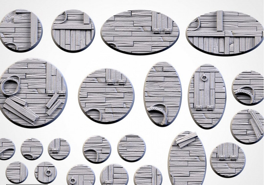 Wood Floorboards Bases (round) | 8K Resin | Txarli Factory - Etsy