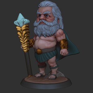Chibi Neptune | Roman Gods | Multiple Scales | Resin 3D Printed ...