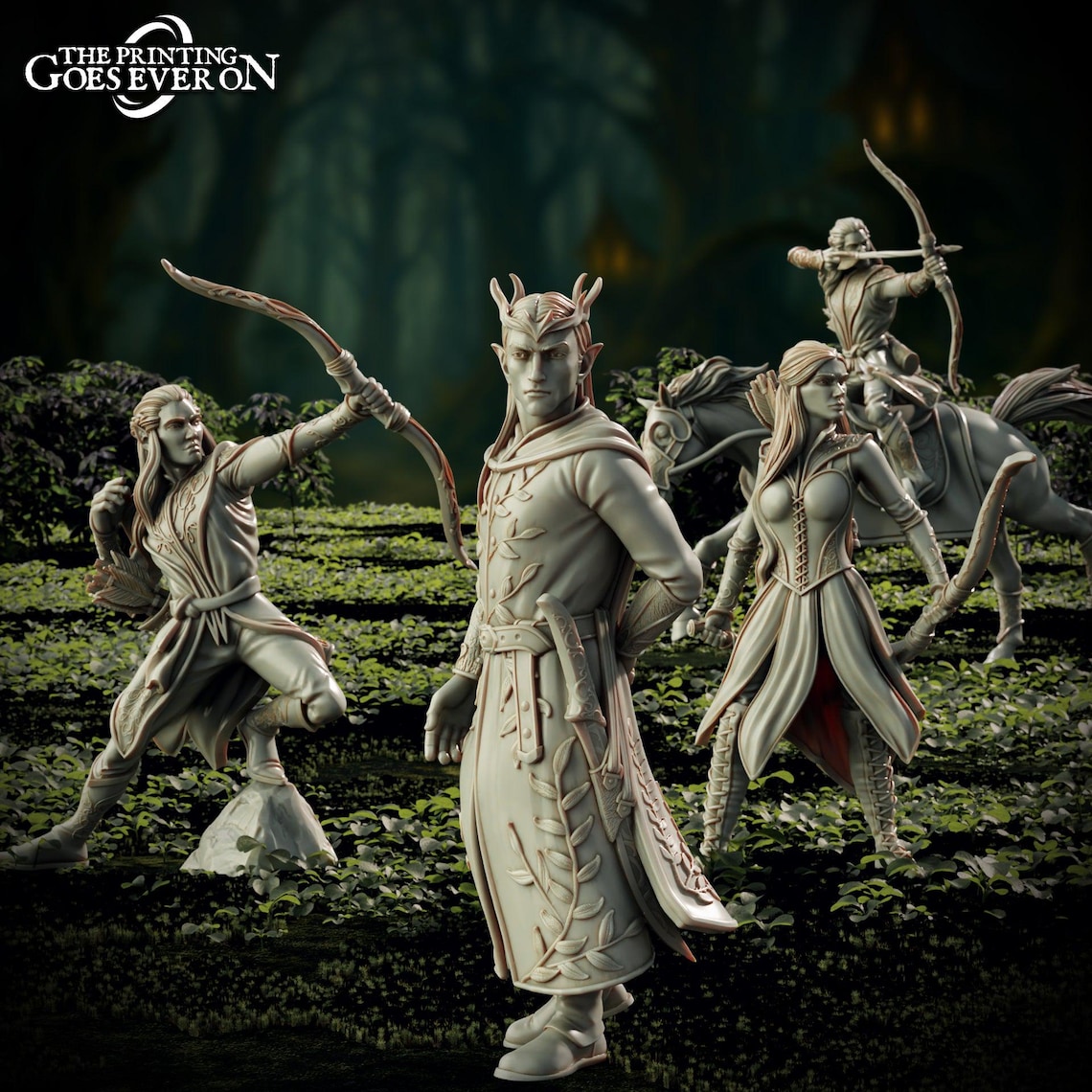 Elven Royalty | Elderwood Elves | MESBG | the Printing Goes Ever On - Etsy