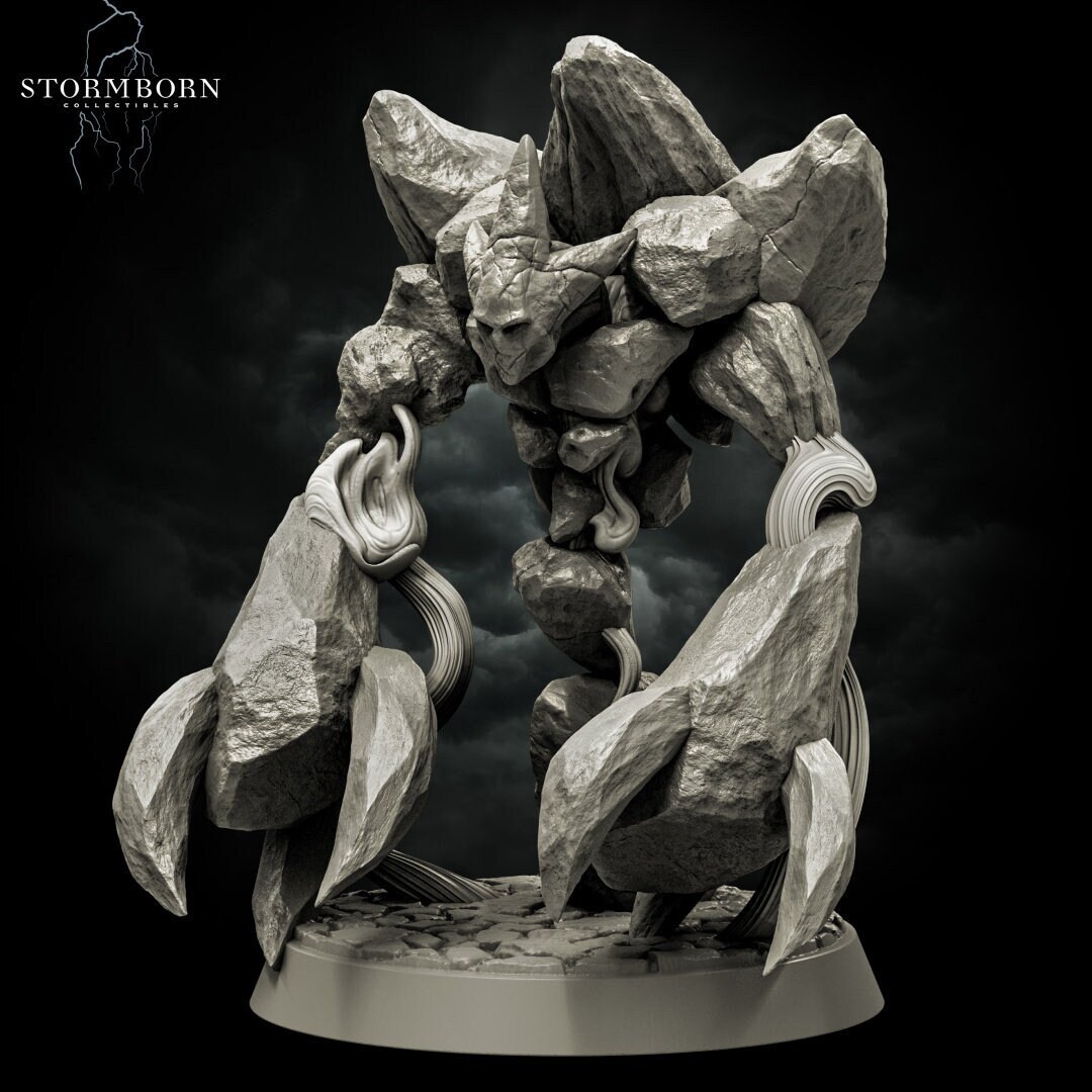 Earth Elemental of Dusk | Forces of Nature | 28mm - 120mm Scale | Resin ...