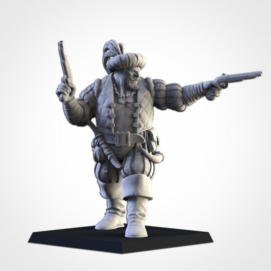 Gunslinger Ogre | Northern Ogres | Resin 3D Printed Miniature | Txarli ...