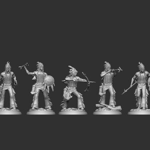 Native American Warriors Set | Prairie Legends | White Werewolf Tavern ...