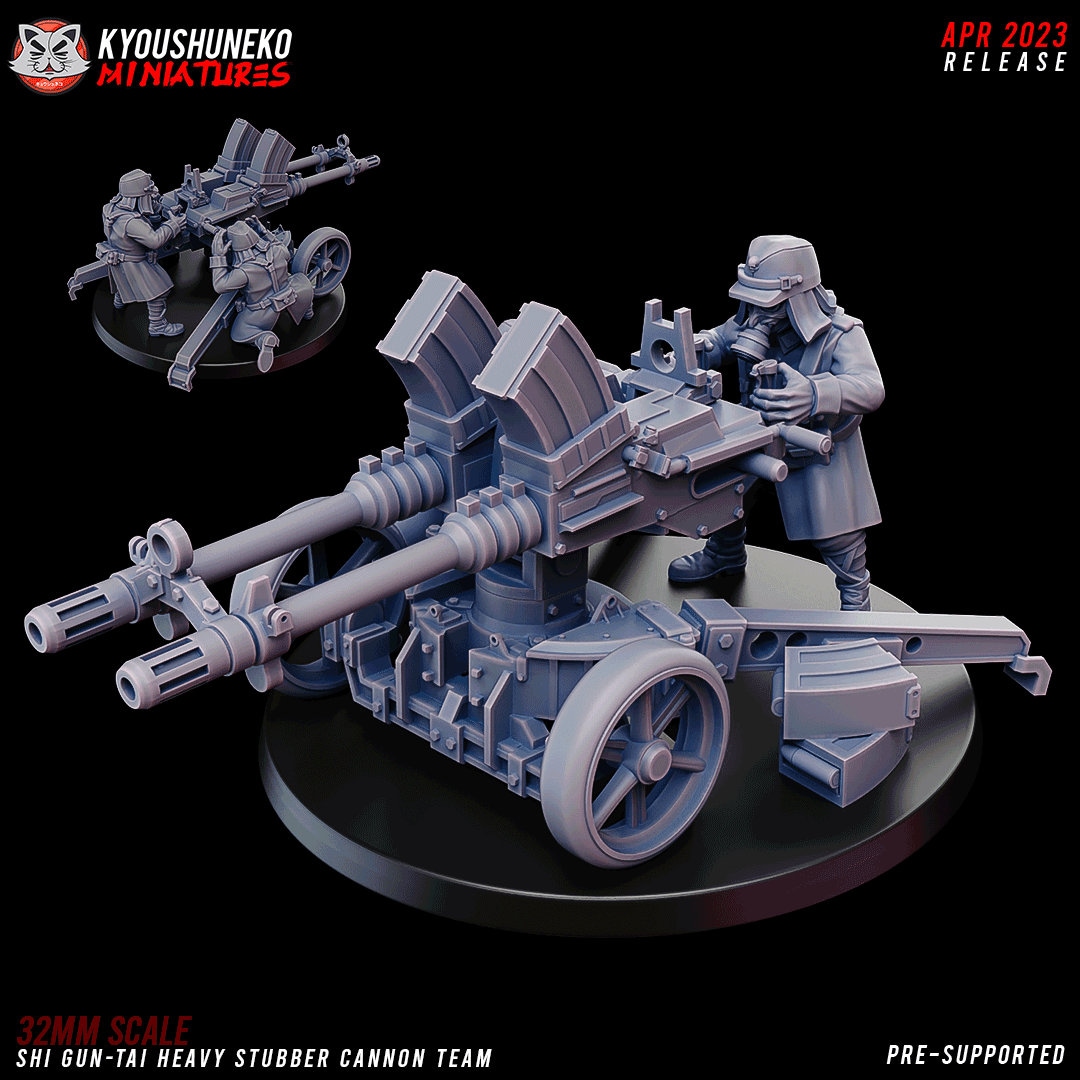 Heavy Stub Cannon | Japanese Imperial Shi-gun Guard | Grimdark Sci-fi ...