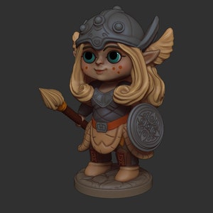 Chibi Freya | Nordic Gods | Multiple Scales | Resin 3D Printed ...