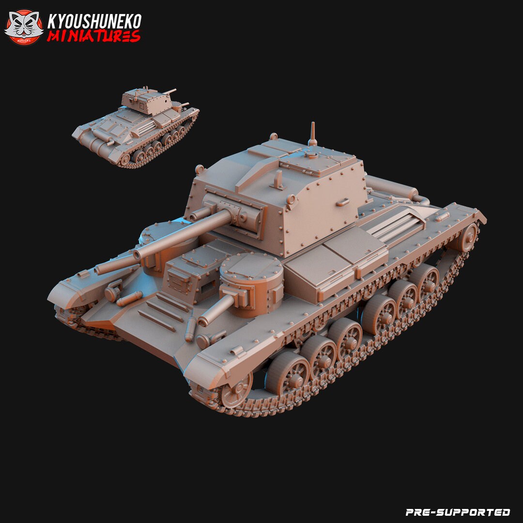 WW2 British MK1 A9 Tank | Resin 3D Printed Miniature | Kyoushuneko - Etsy