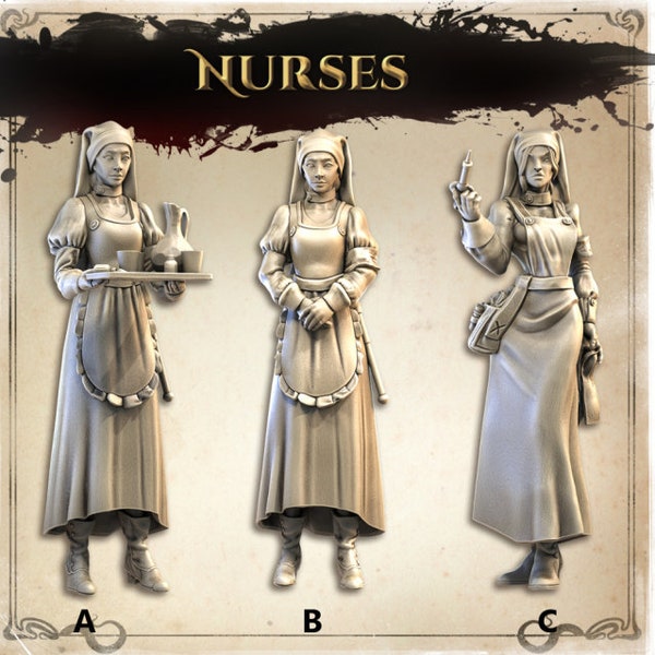 Nurse Miniature Dnd - Etsy