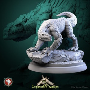 Lizards | Impassable Swamps | Resin 3D Printed Miniature | White ...