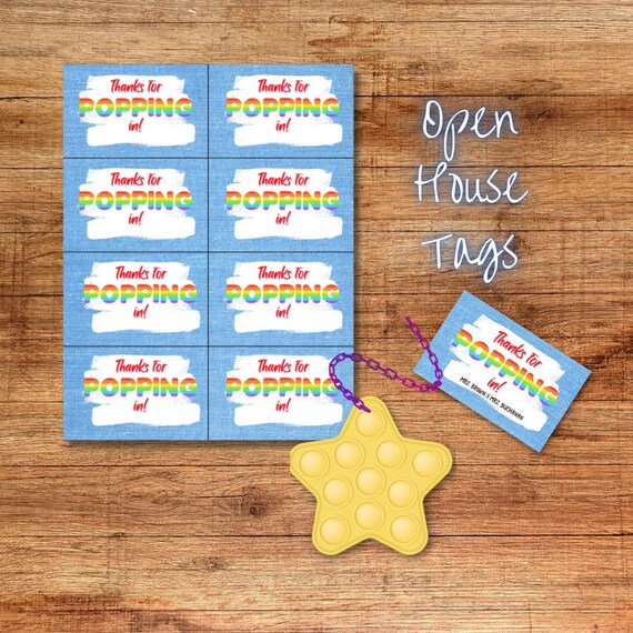 Last Minute Open House Popit Handout Tags - Etsy