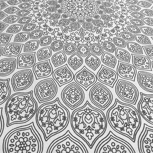 Artistic Persian Calligraphy Coloring Page - Intricate Patterns ...