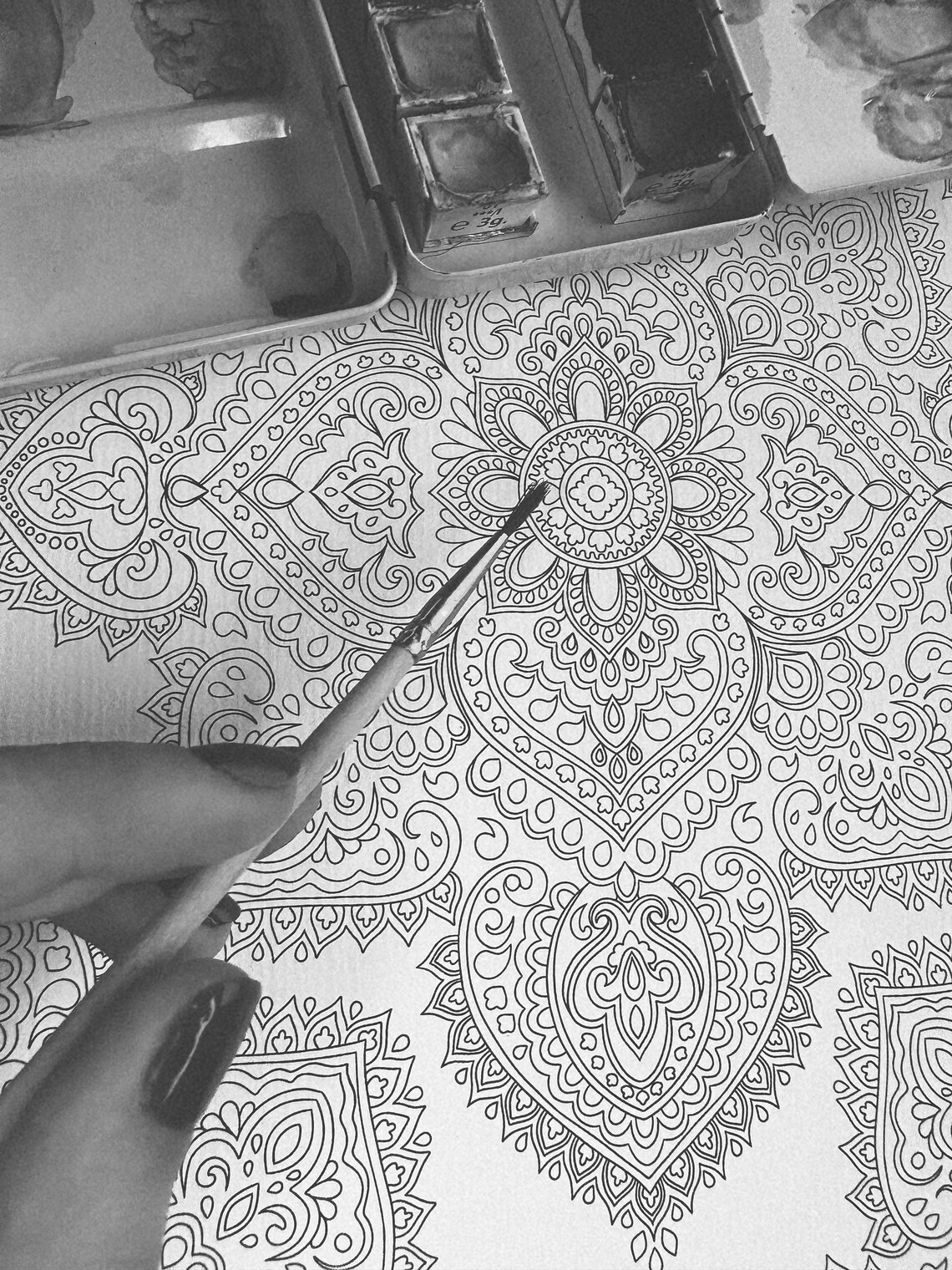 Mystical Persian Motifs to Color - Intricate Patterns, Arabesques, and ...