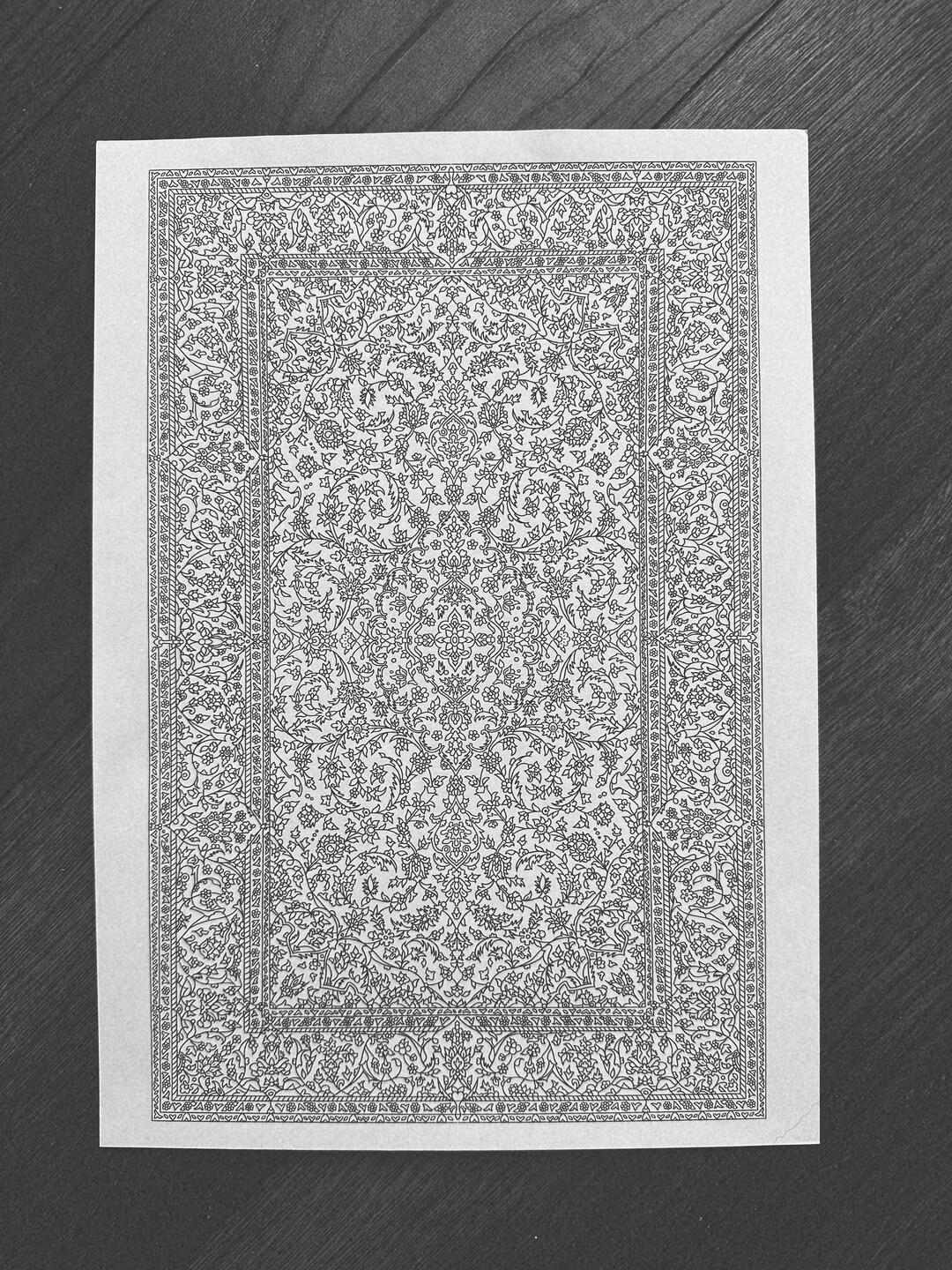 Aesthetic Persian Ornament Coloring Art- Intricate Patterns, Arabesques ...