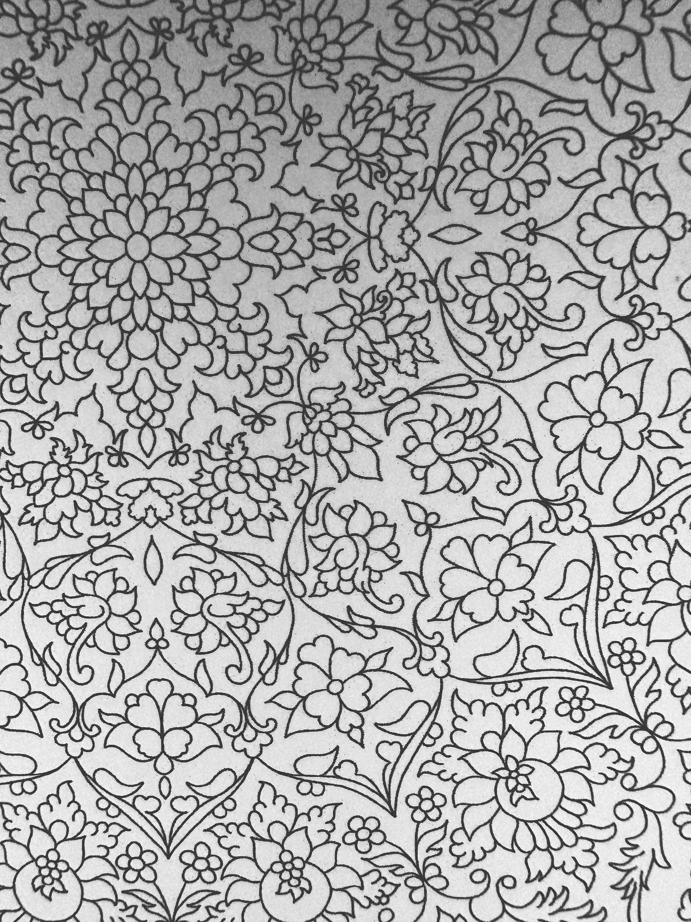 Persian Art Inspired Colouring Page Intricate Patterns, Arabesques, and ...