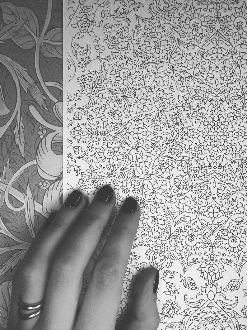 Persian Art Inspired Colouring Page - Intricate Patterns, Arabesques ...