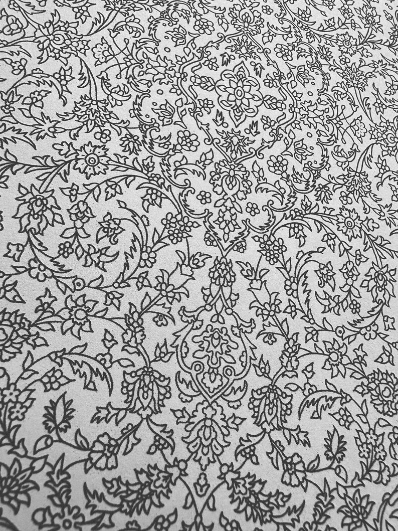 Aesthetic Persian Ornament Coloring Art- Intricate Patterns, Arabesques ...