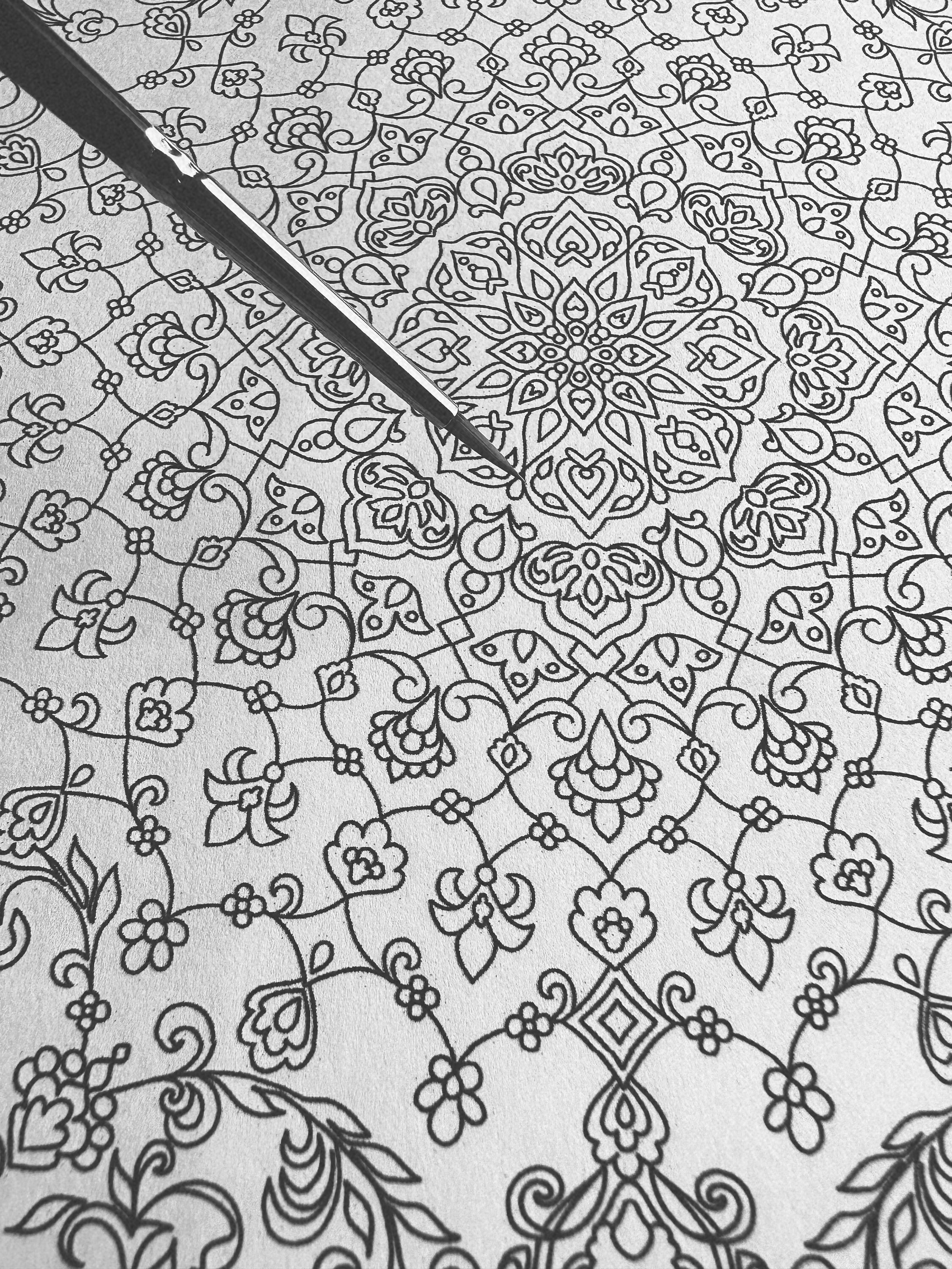 Elegant Persian Rug Inspired Coloring Page Intricate Patterns ...