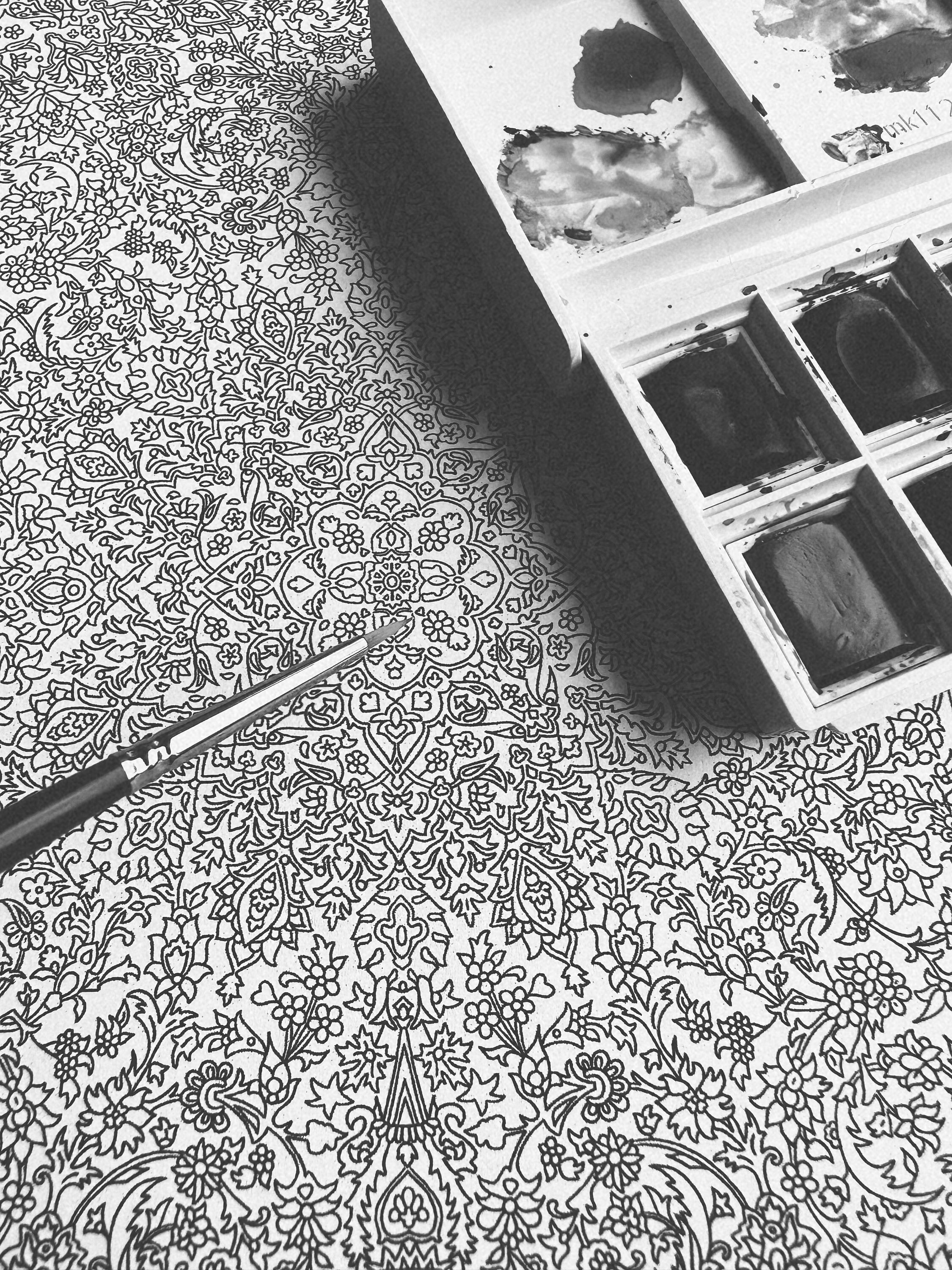 Detailed Colouring Pages, Persian Art, Pattern Colouring, Printable ...