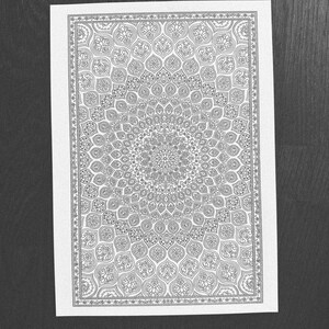 Artistic Persian Calligraphy Coloring Page - Intricate Patterns ...