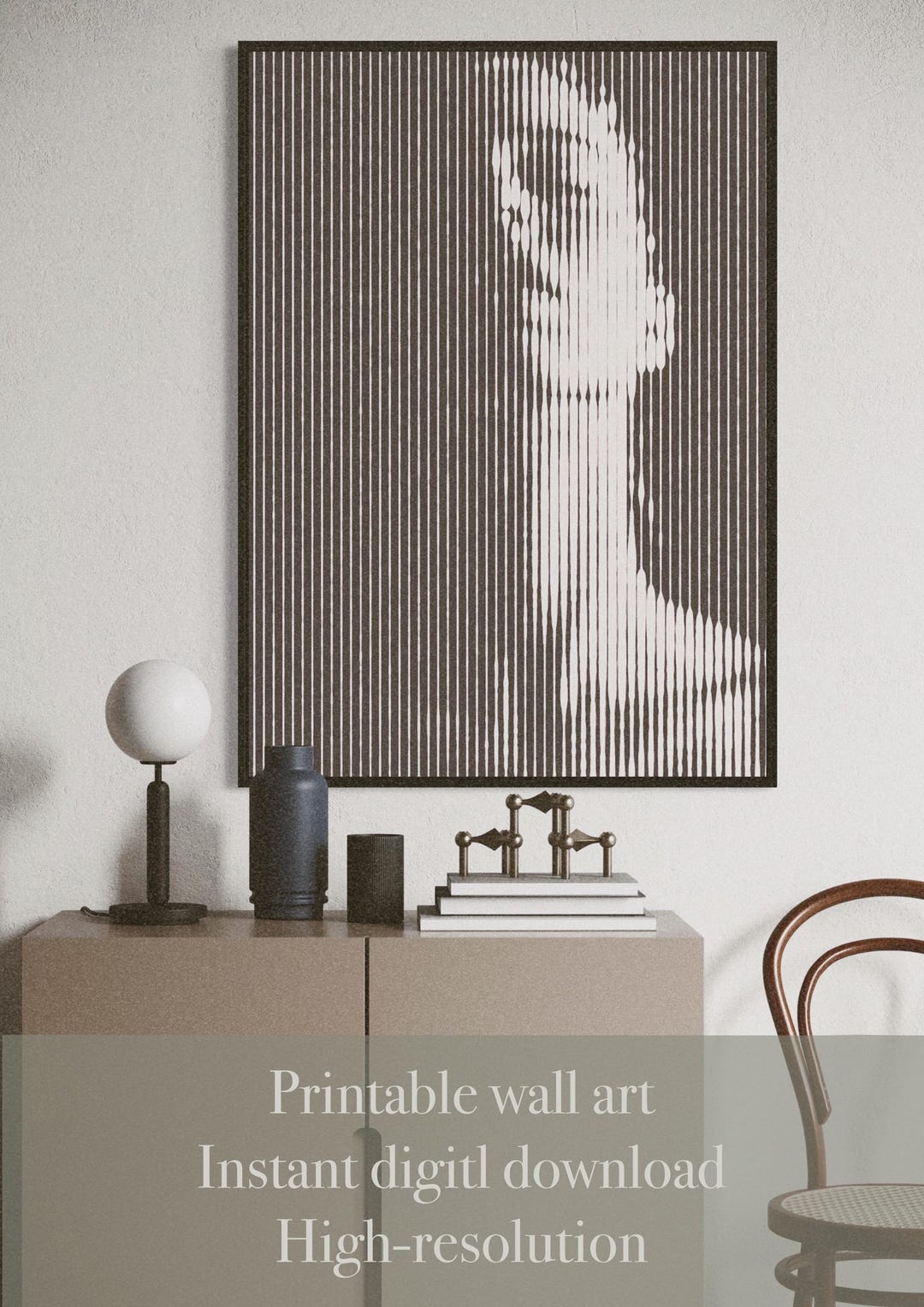 Abstract Human Connection | Luxury Digital Print | Timeless Wall Decor ...