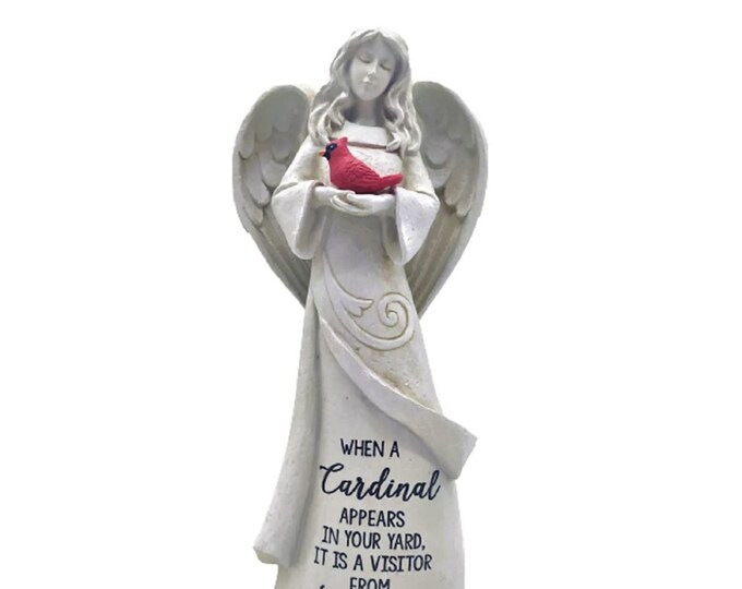 Angel Sympathy Figurine- 'when A Cardinal Appears in Your Yard, It is A ...