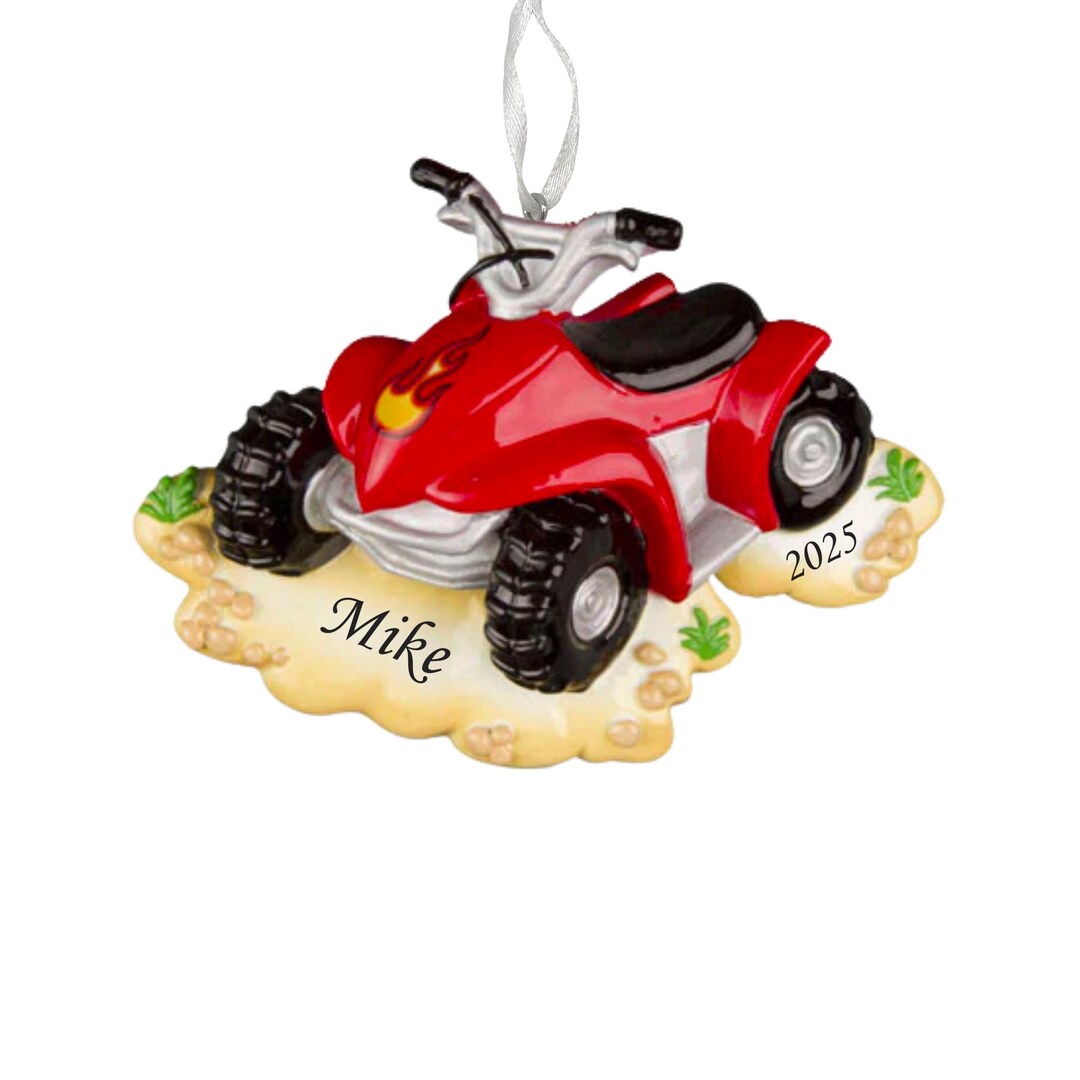 Personalized ATV Christmas Ornament: Four Wheeler Gift for Biker - Etsy